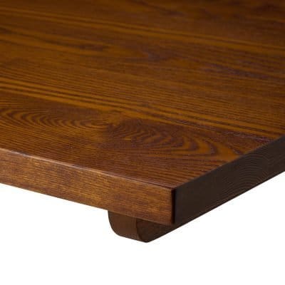 Solid Ash Table Top - Oak Finish - Nobis Restaurant Furniture