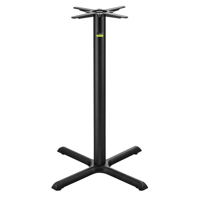 Ferrara Self leveling Outdoor Fliptop Aluminium Table base - Black ...