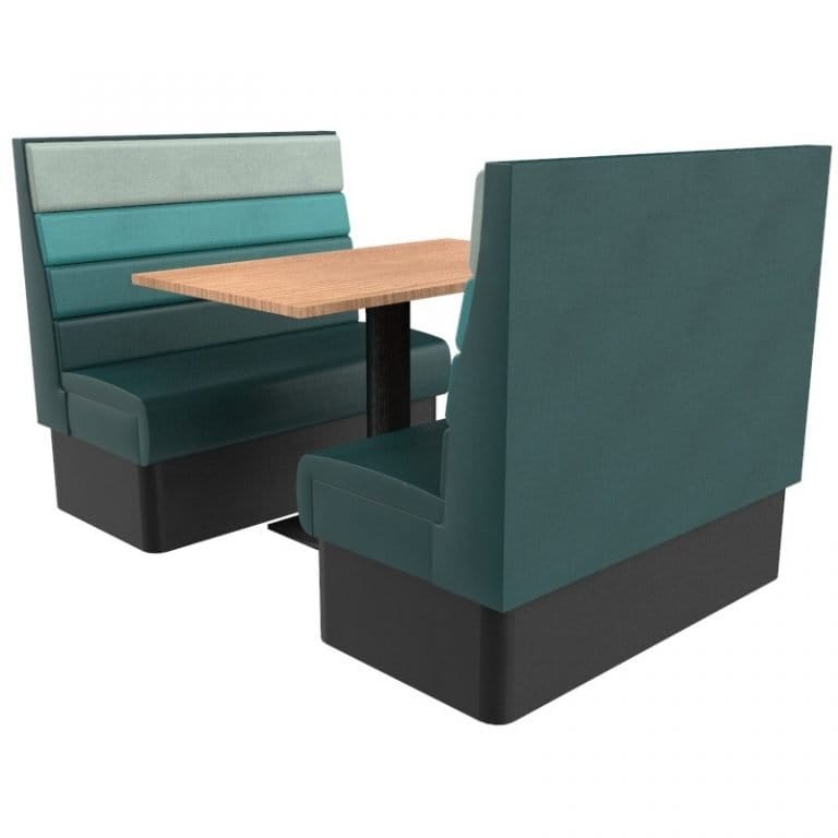 Tucson Texas Horizon High Back - Straight Booth Set - 1200mm Wide ...