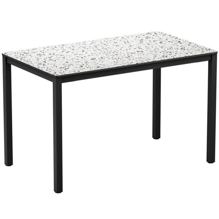 Mixed Terrazzo Outdoor Square Dining Table - 4 Sizes - Nobis Restaurant ...