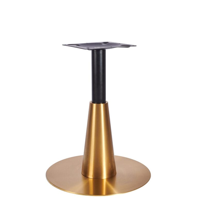 Vello Twin Pedestal Vintage Brass Table Base - Various Height - Nobis ...