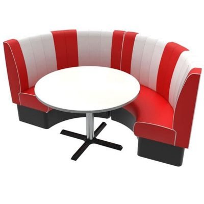 Tucson Retro Diner Style High Back Booth Seating - Nobis Restaurant ...