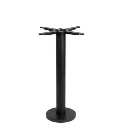 Brushed Stainless Steel Floor Fix Bolt Down Table Base - Dining Height ...