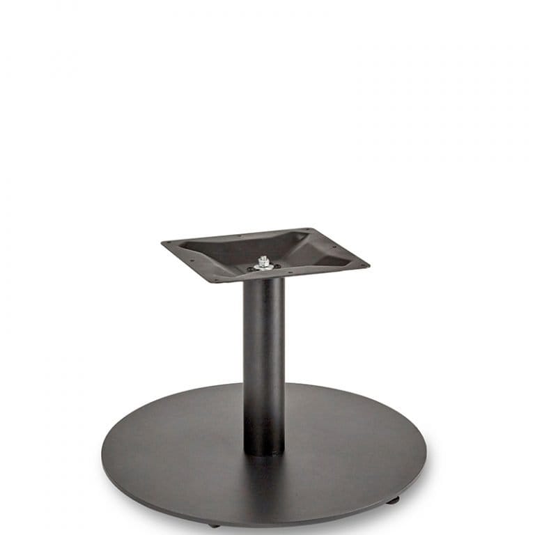 Profile Large Round Black Steel Table Base - Round Column - Nobis ...