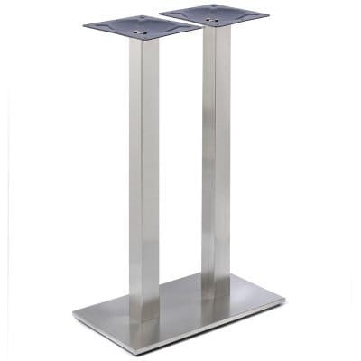 Profile Twin Pedestal Stainless Steel Table Base - Square Column ...