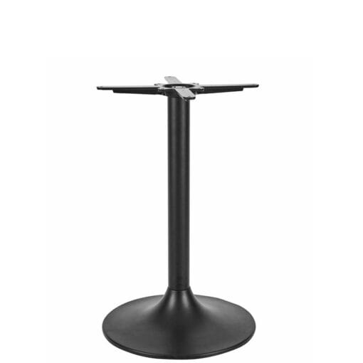 Black Small Trumpet Dining Table Base - Nobis Restaurant Furniture
