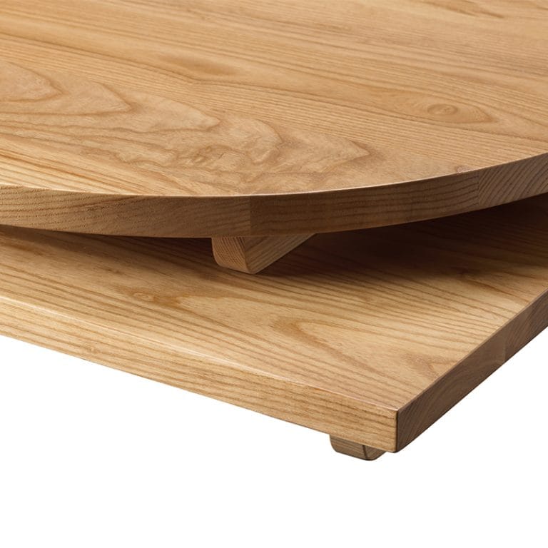 Solid Ash Table Top - Oak Finish - Nobis Restaurant Furniture