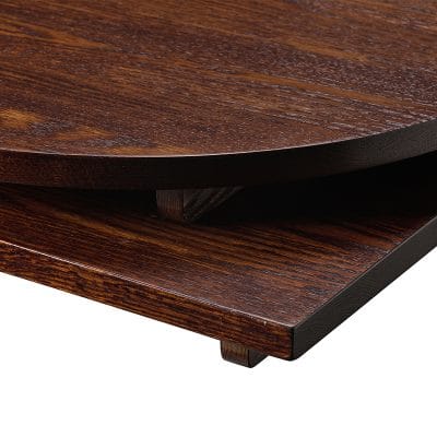 Solid Ash Table Top - Oak Finish - Nobis Restaurant Furniture