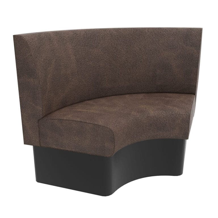 Tucson Plain Standard Height - Medium Round Booth Set - 1 x 1/4 Set ...