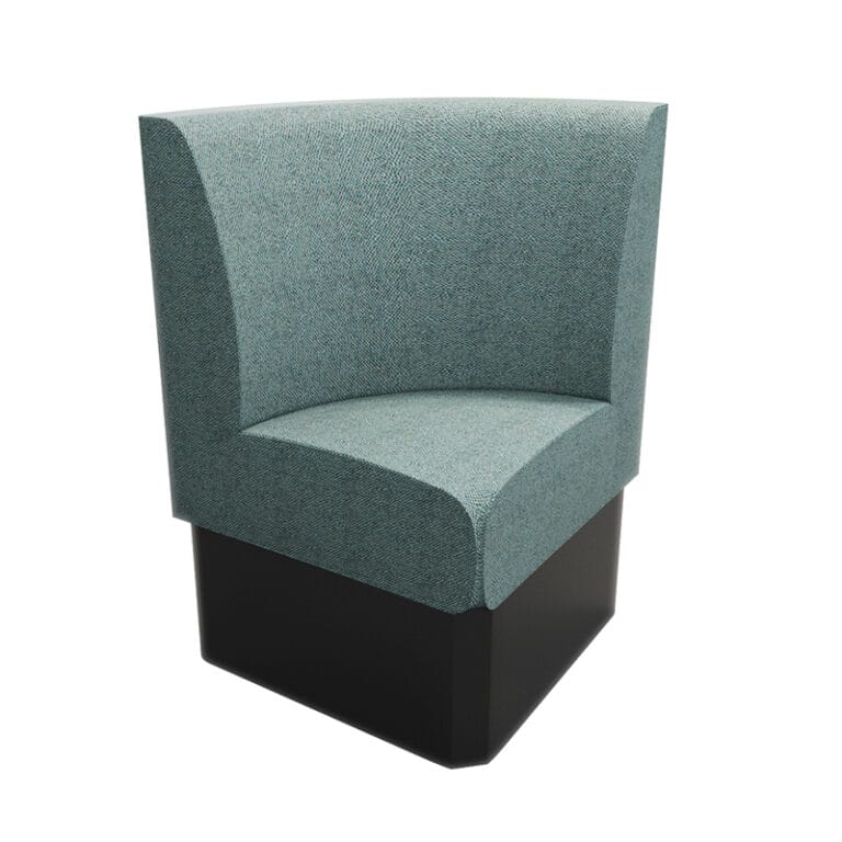 Tucson Plain Standard Height - Rounded Corner Booth Seat - Nobis ...