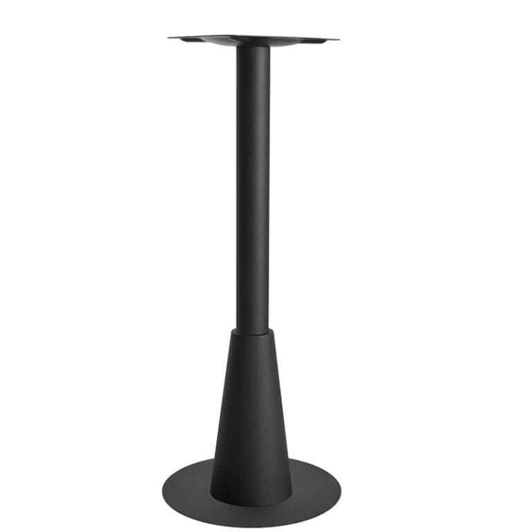 Saturn Noir Premium Small Round Black Table Base - Nobis Restaurant ...