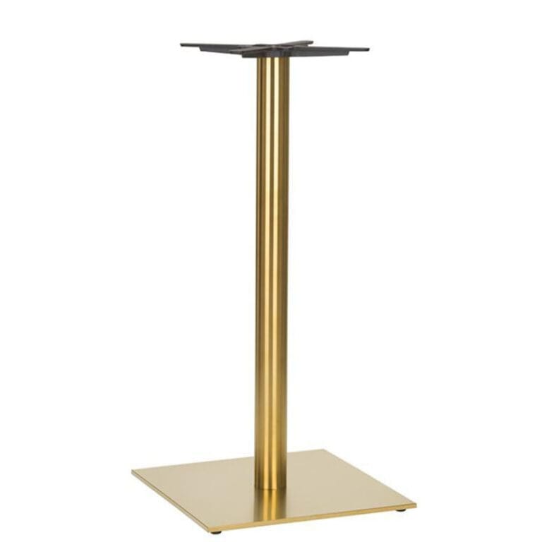 Auric Large Square Brass Table Base - Various Heights - Nobis ...