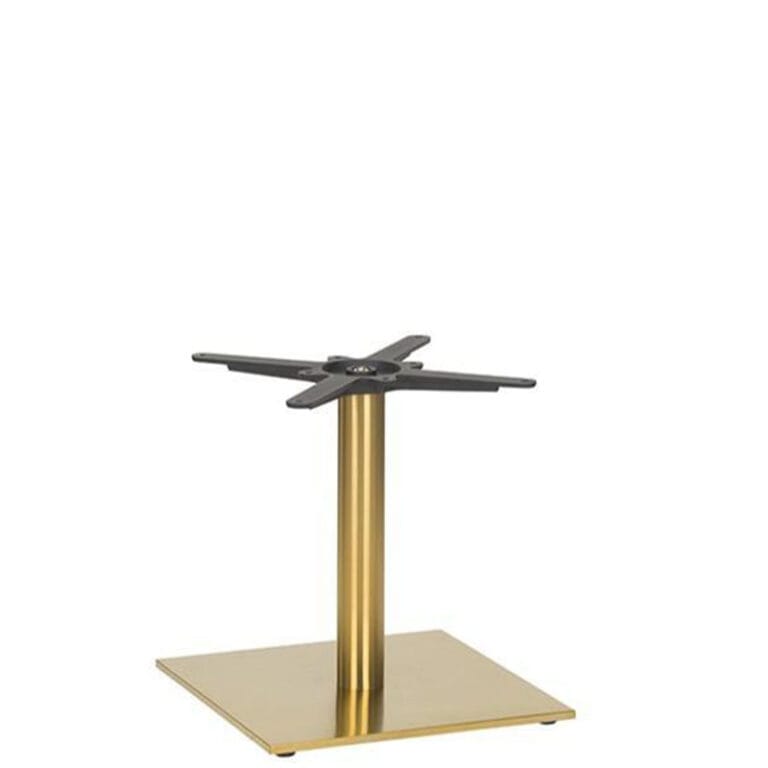 Auric Small Square Brass Table Base - Various Heights - Nobis ...