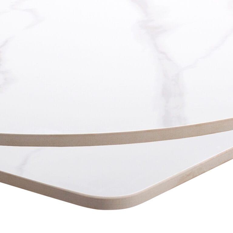 Elegant Calacatta Marble High Gloss Ceramic Table Tops - 600mm Square ...