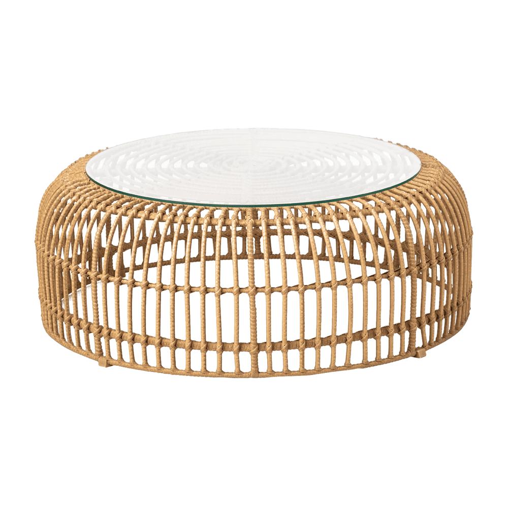 Malia Stackable Outdoor Woven Coffee Table - Nobis Restaurant Furniture